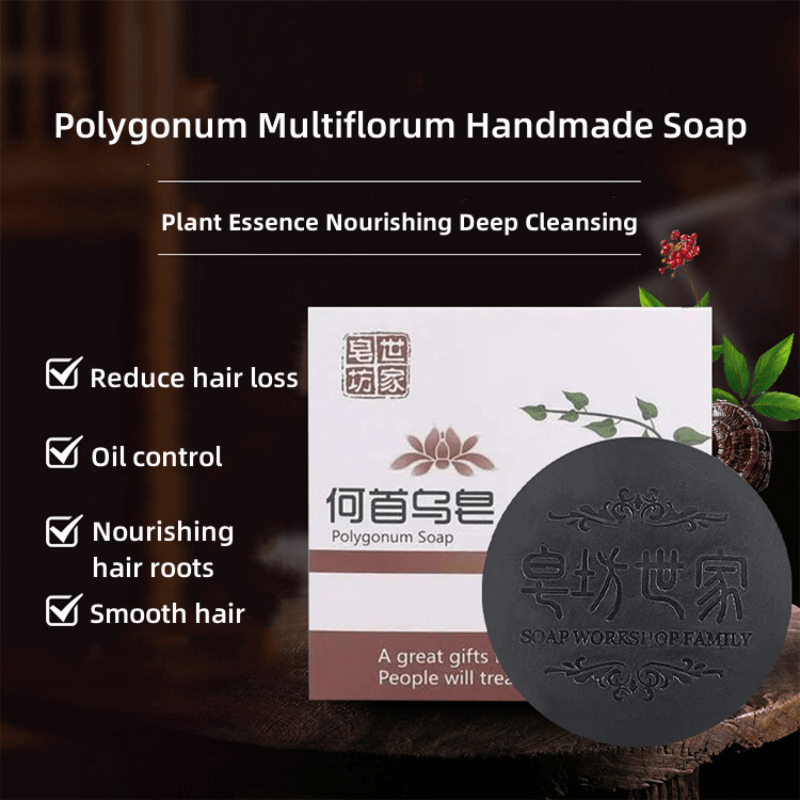 Polygonum Multiflorum Nourishing Hair Roots Oil Control Handmade Soap ...