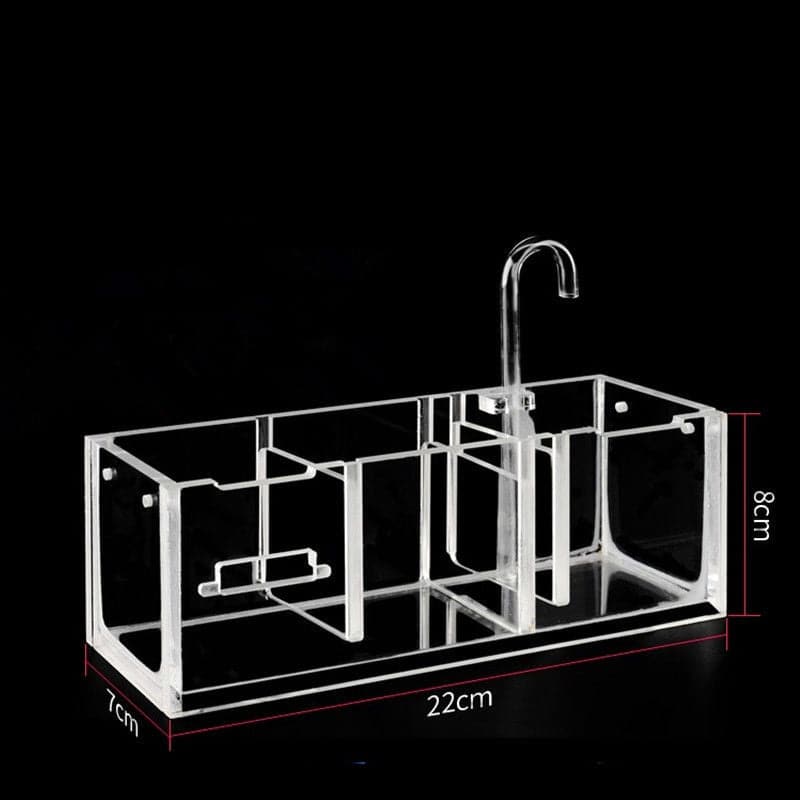 3-in-1 Transparent Acrylic Aquarium Filter Boxes External Hanging Wate ...
