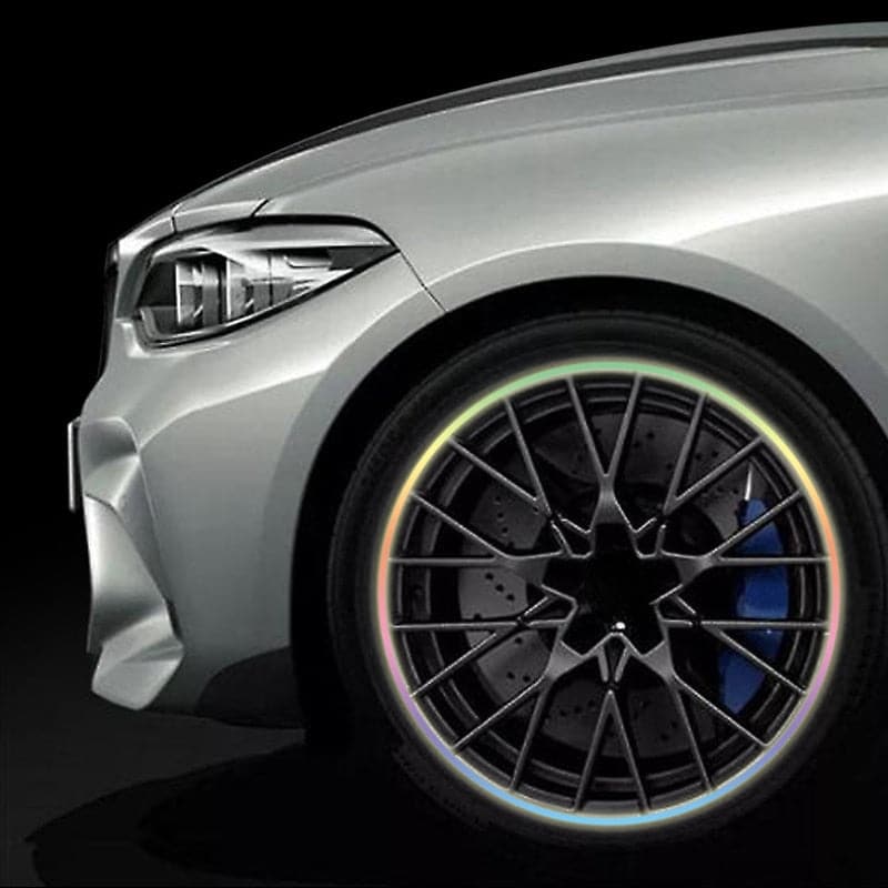 Car Motorcycle Electric Wheel Hub Sticker Wheel Sticker Waterproof Las ...